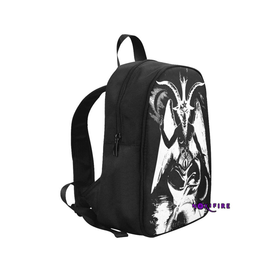 Baphomet Negative Backpack Satanic Luciferian Alchemy Black - Etsy