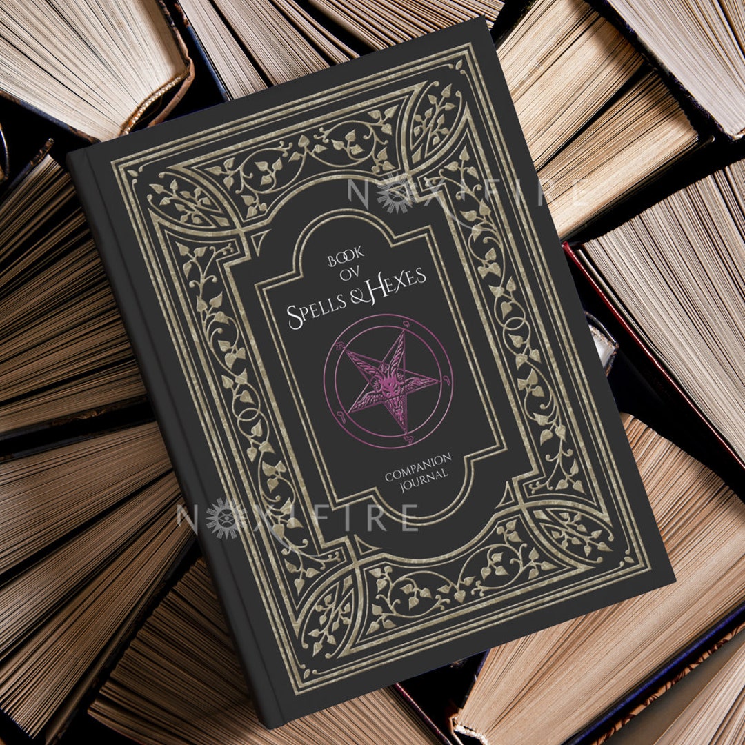 Satanic Journal Grimoire Book of Spells and Hexes Witchy Blank Pages ...