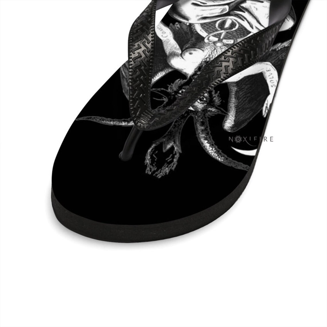 Satanic Flip Flop Sandals Luciferian Satan Occult Baphomet | Etsy