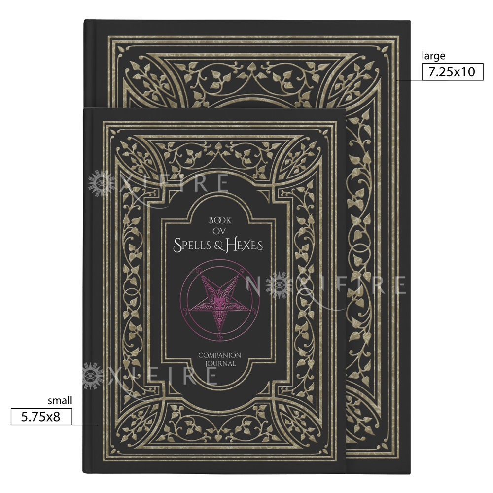 Satanic Journal Grimoire Book of Spells and Hexes Witchy - Etsy