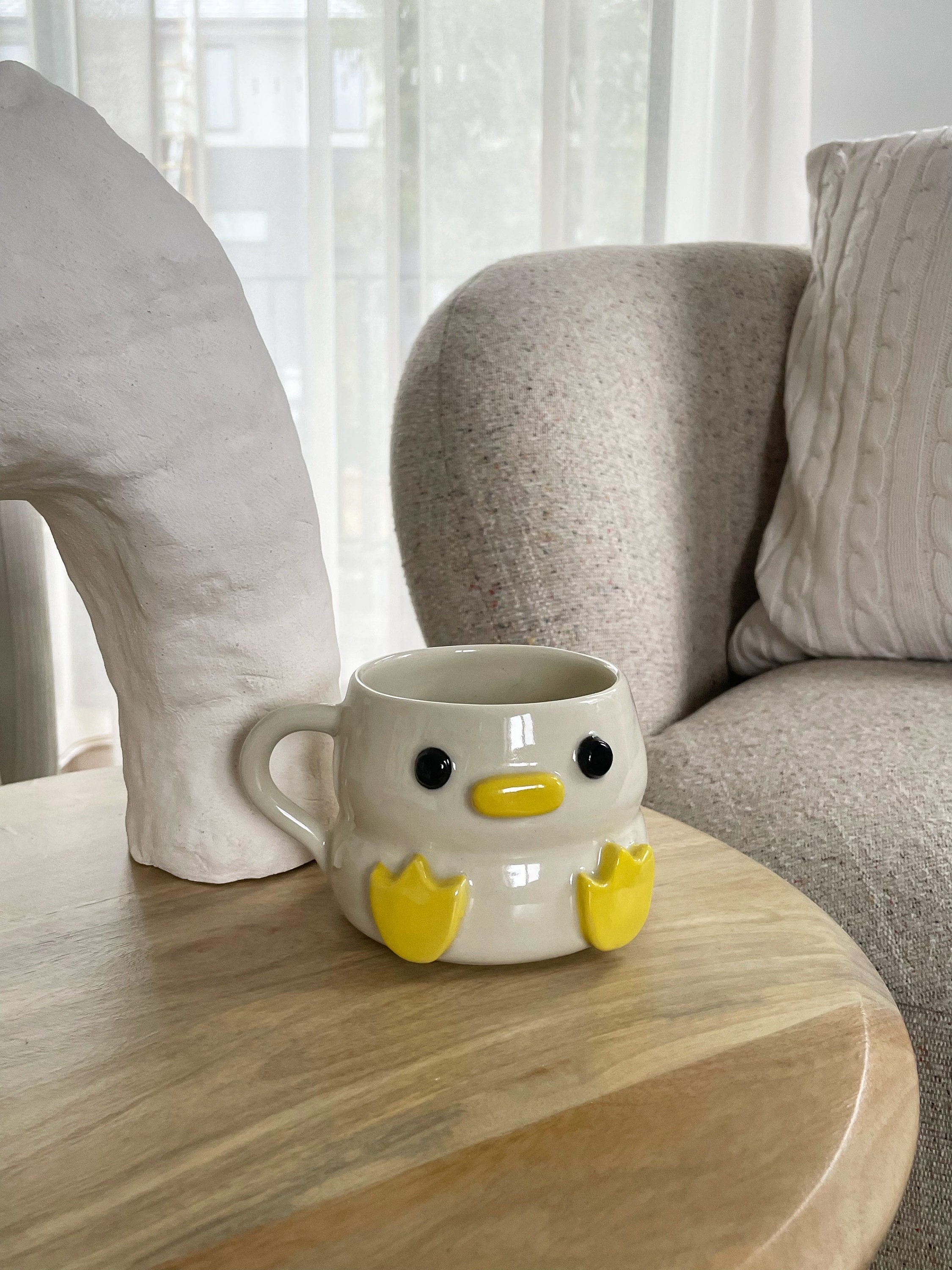 Made to Order Handmade Animal Mug | Custom Ceramic Duck Mug | Custom ...