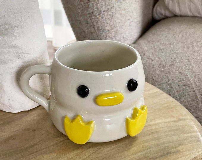 Made to Order Handmade Animal Mug | Custom Ceramic Duck Mug | Custom ...
