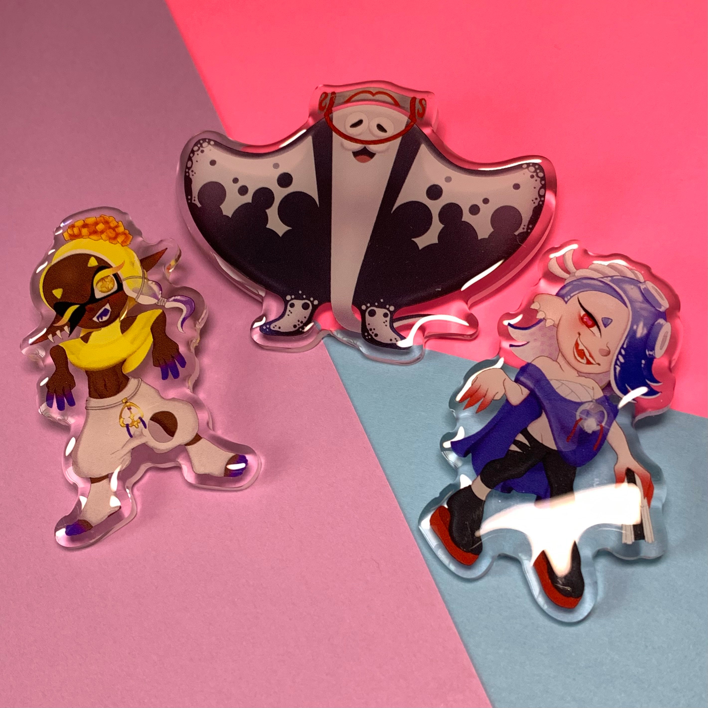 Splatoon 3 Deep Cut Acrylic Pins - Etsy