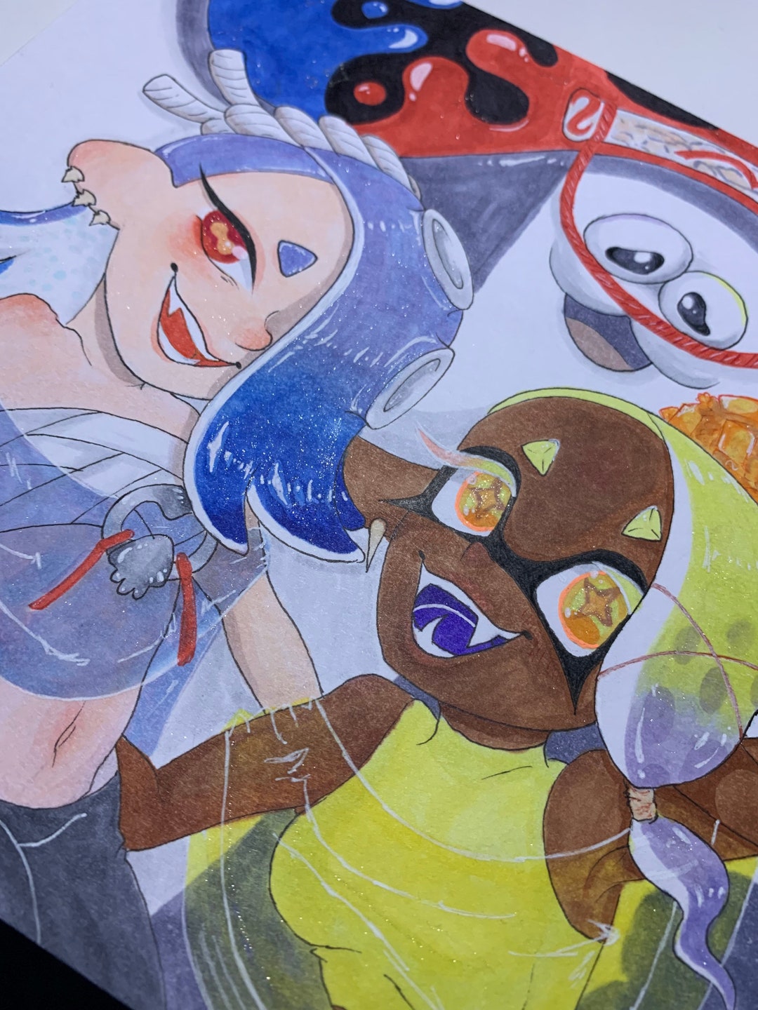 Splatoon 3 Deep Cut Original Drawing - Etsy