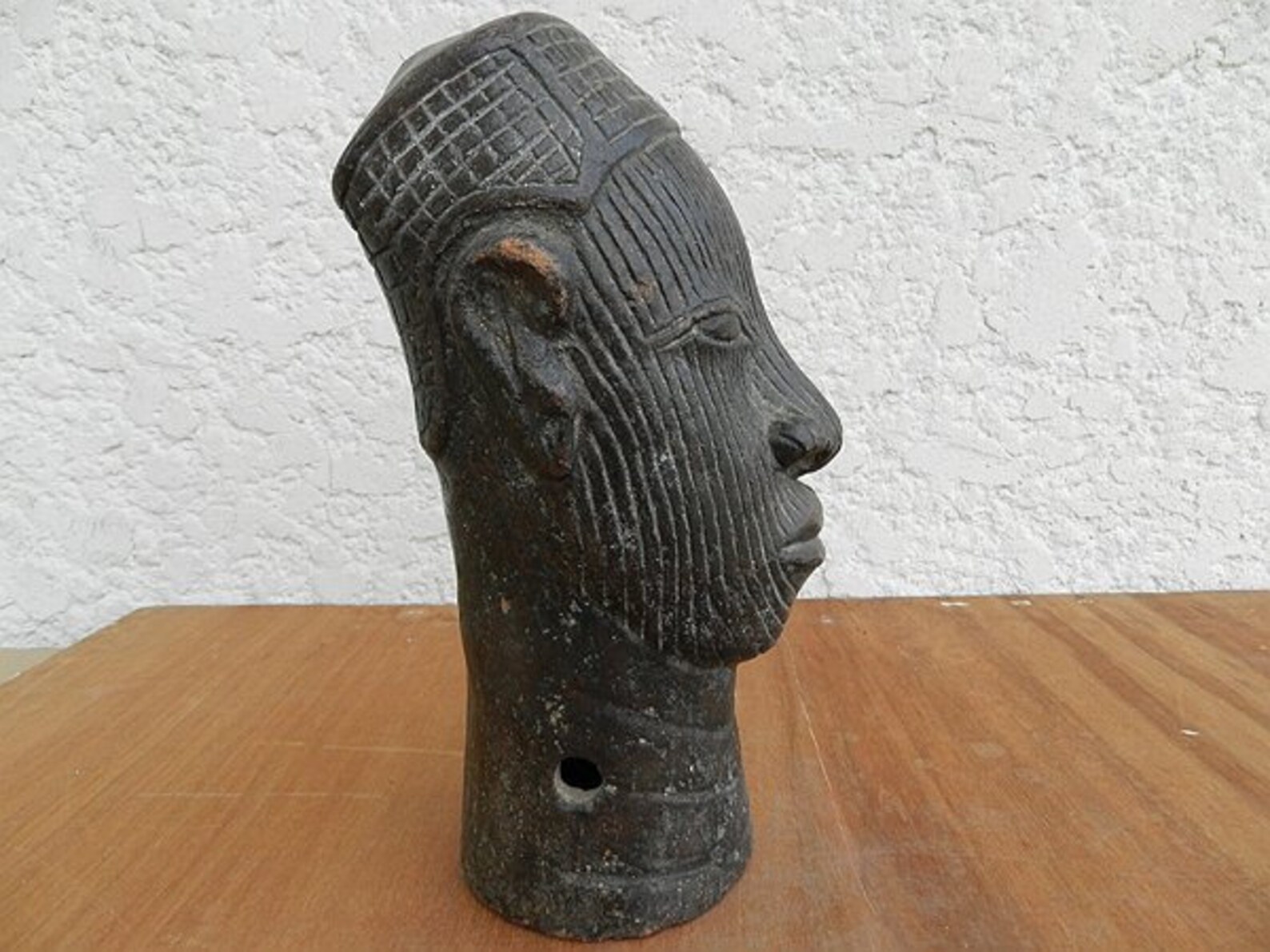 Oni of Ifè Divine King Terracotta Nigeria Yoruba, Commemorative Head ...