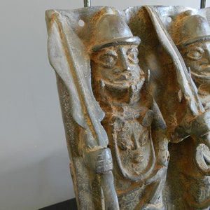 Bronze Plaque Oba Warrior Armor Sword Edo Ife Nigeria, Levant Sword or ...