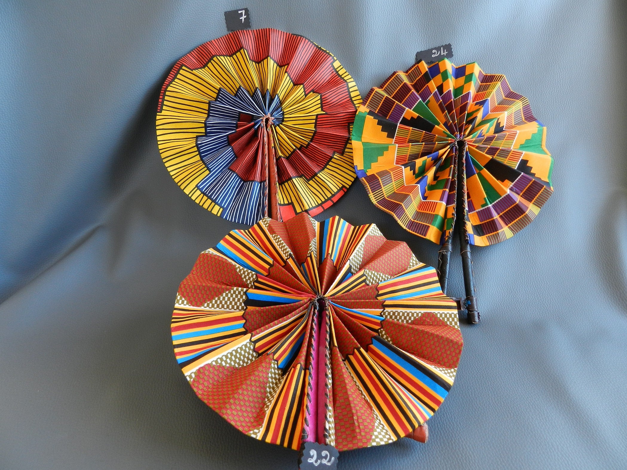 Eventail pliable en tissu wax Africain, Fan ventilateur de main pliant ...