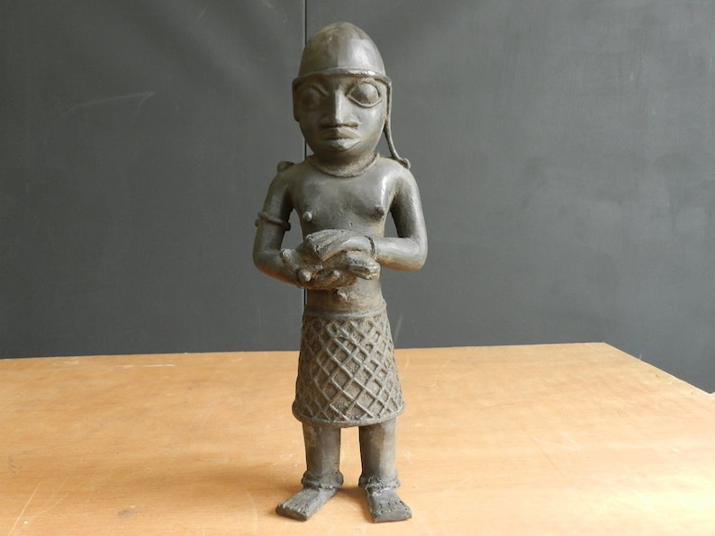 Bronze Ifa Priest Witch Priest Statue Ritual Vaudoo Win the - Etsy