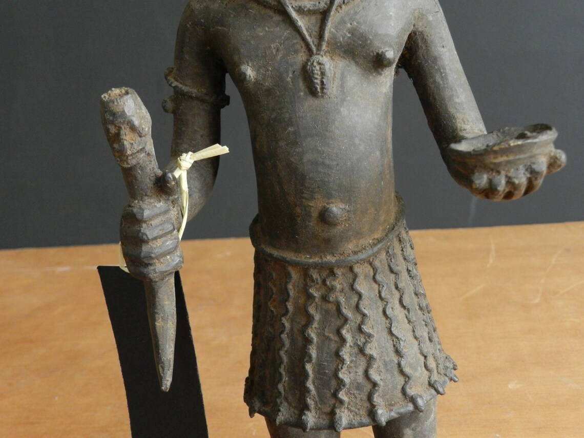 Bronze Ifa Priest Witch Priest Statue Ritual Vaudoo Win the - Etsy UK