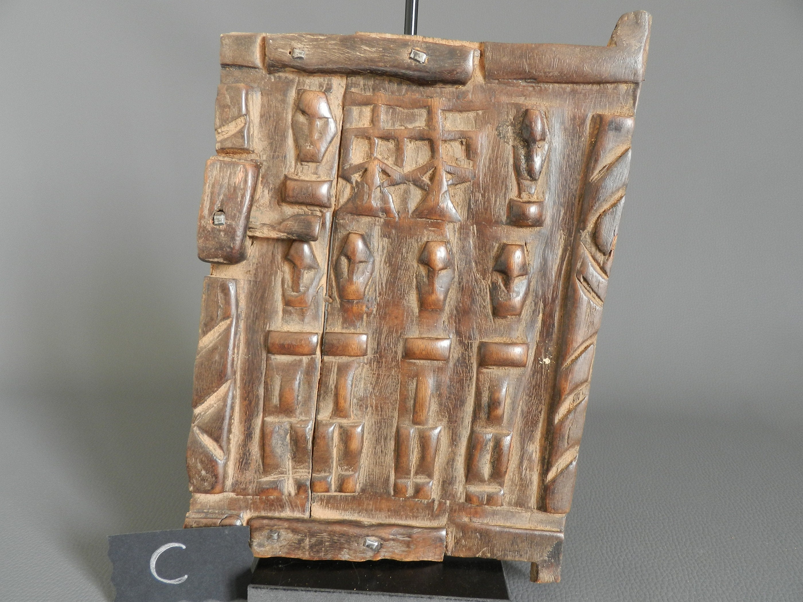 Dogon wooden door Mali African Art Mali attic in ebony wood | Etsy