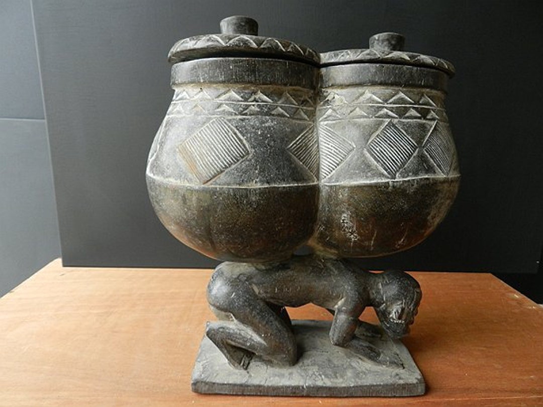 Baule Ancient Magic Bowl With Ointments and Medicinal Preparations ...