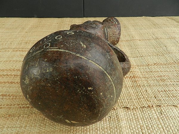 Jug Old Pottery Anthropomorphic Mangbetu Zaire 1970s, Clay and Ceramic ...