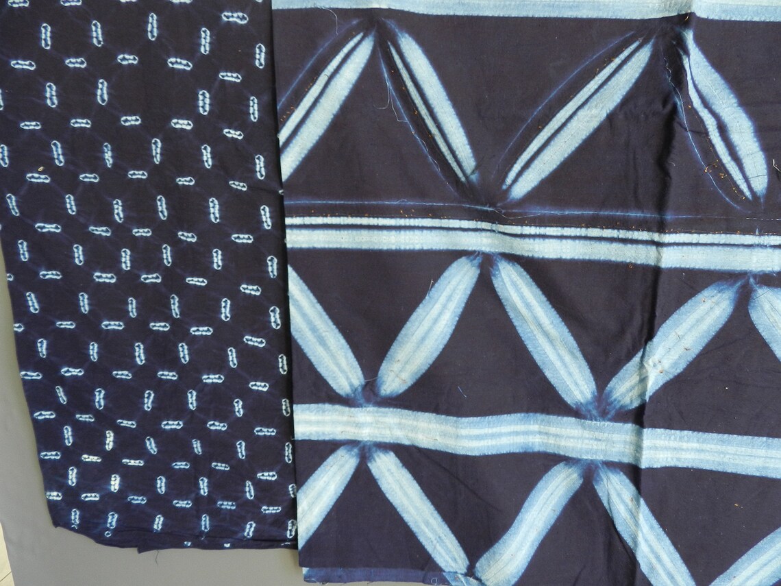 Best Indigo Fabric Tie and Dye Adire Cocobanana African Yoruba Fabric ...