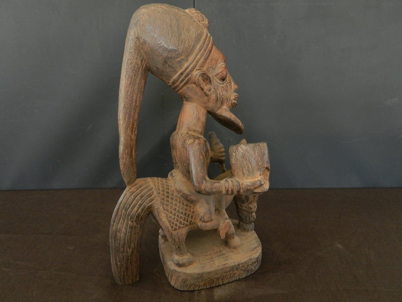 Shango Priest on His Donkey Carrying a Bowl, Offering to the God Shango ...