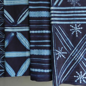 Indigo Tie and Dye Fabric Best Rare Adire Nigeria Cotton, Blue Cotton ...