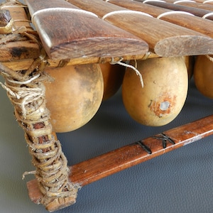 Balafon With 12 Tones or Blades on 5 African Calabash Gourds, Xylophone ...