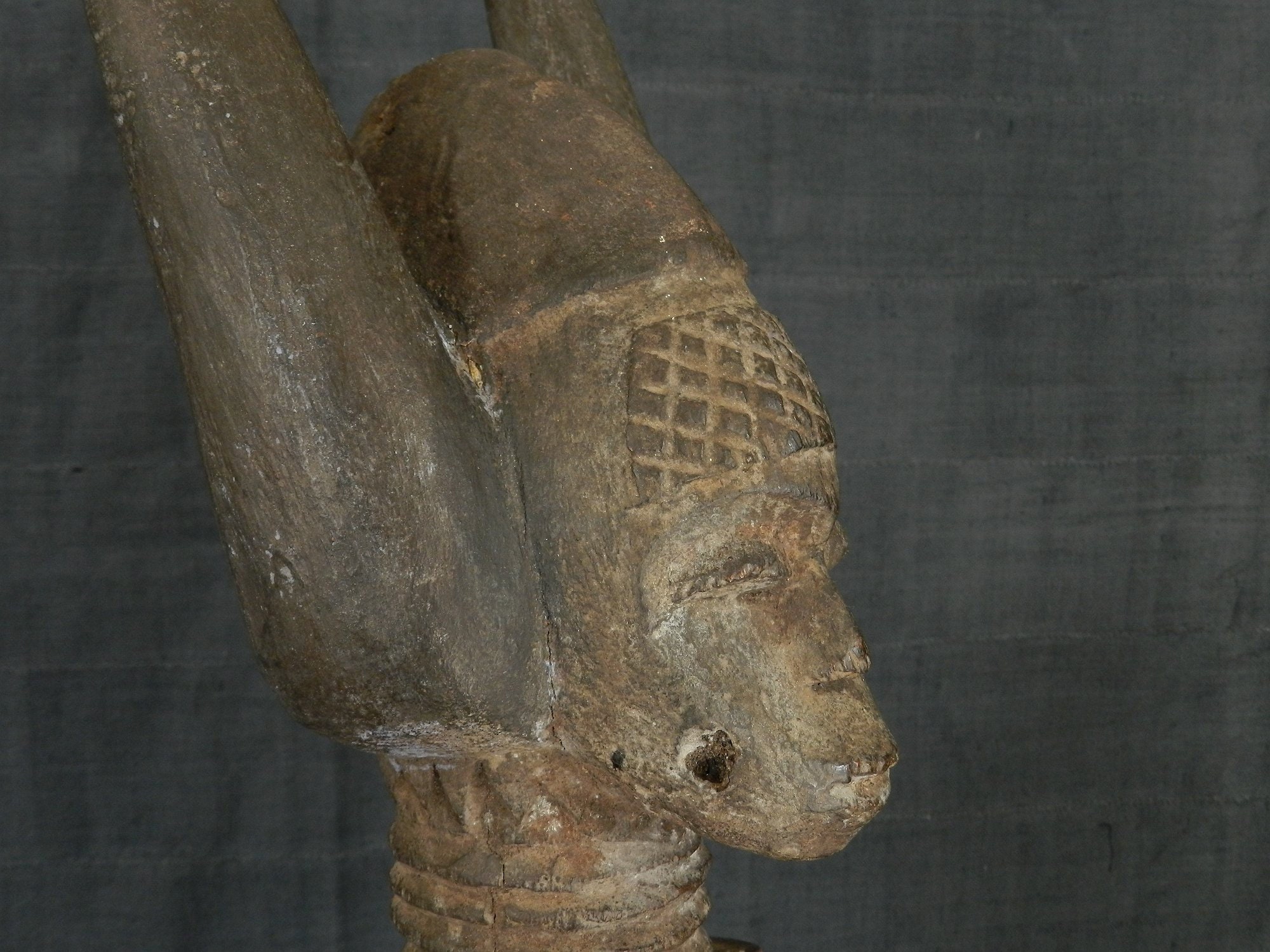 Yoruba Ikenga Rare Black XXL Ibo Nigeria Wood Pigment Okenga | Etsy