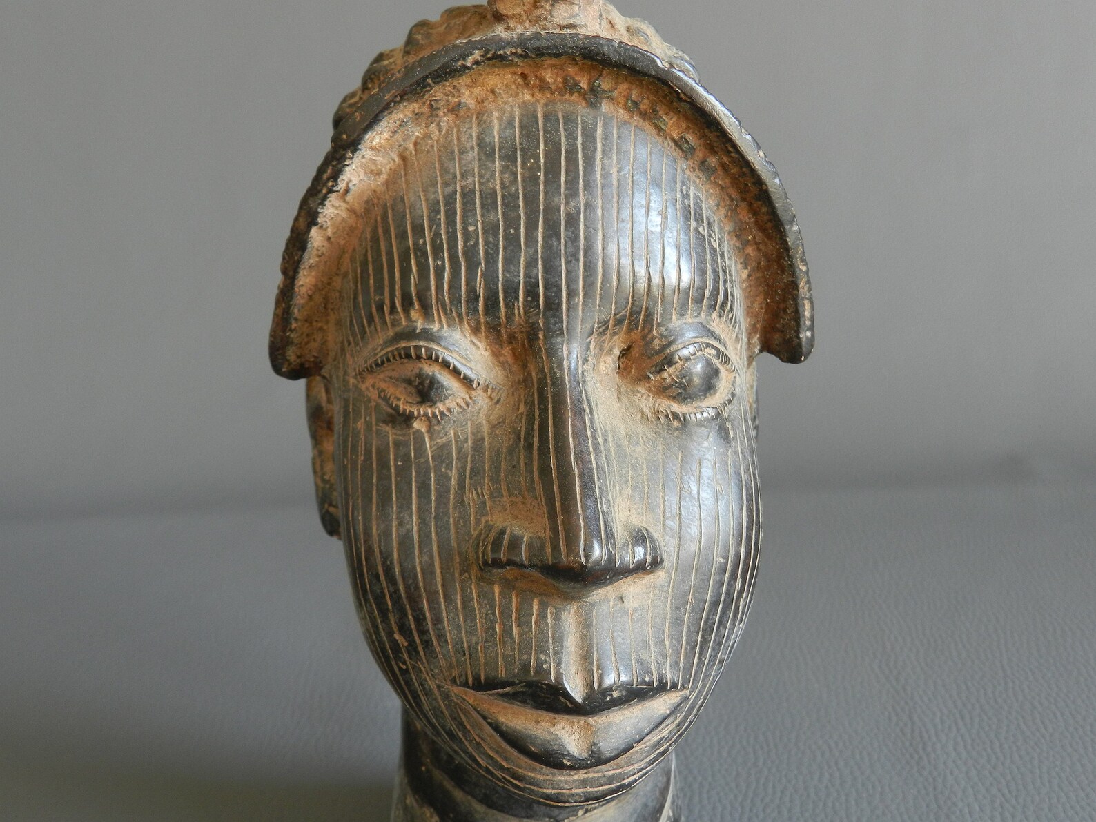 Yoruba Bronze Head With Olokun Crown of Queen Mother Bronze - Etsy