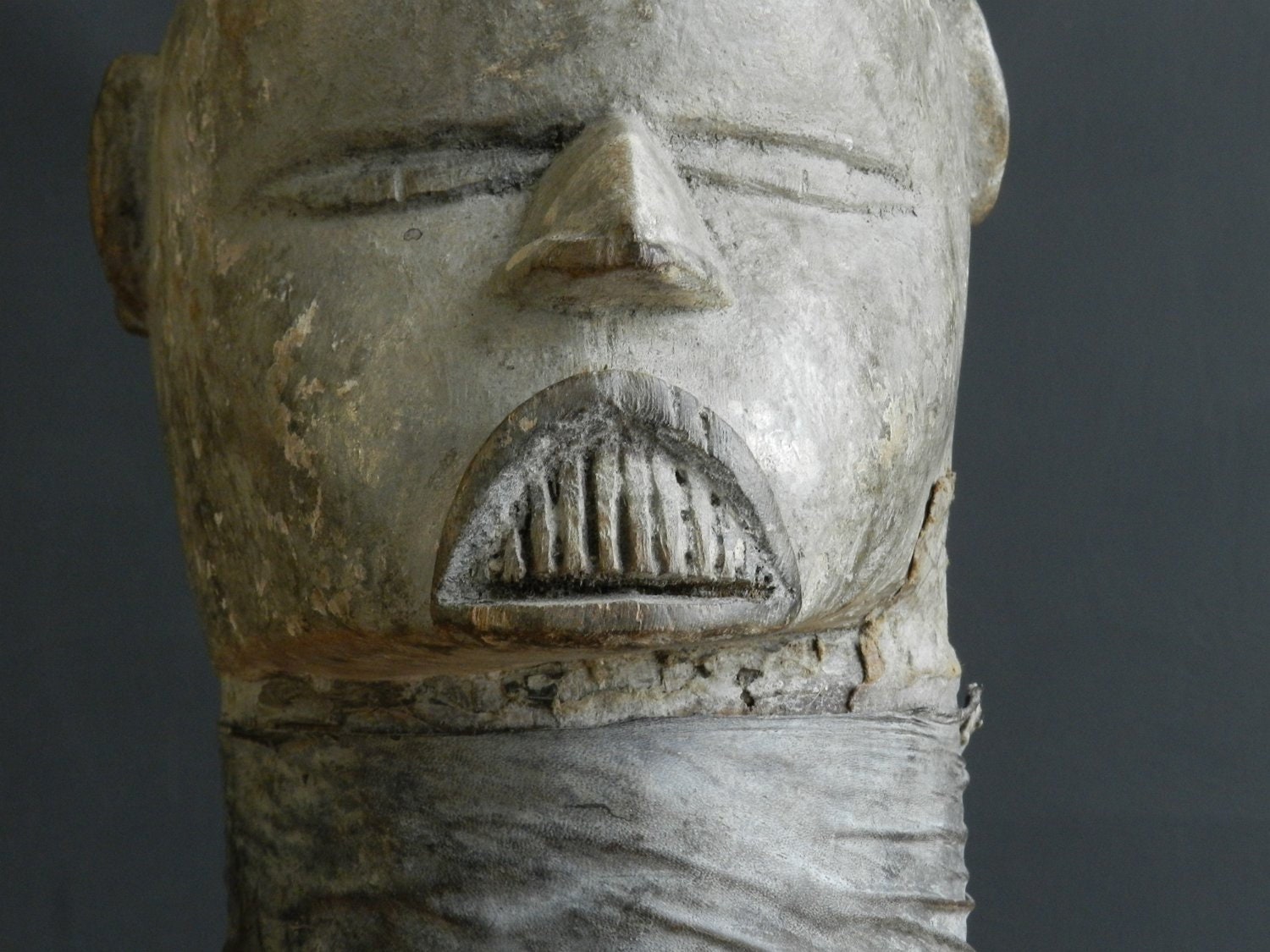 Janus mask crest double-sided wood and leather Idoma double | Etsy