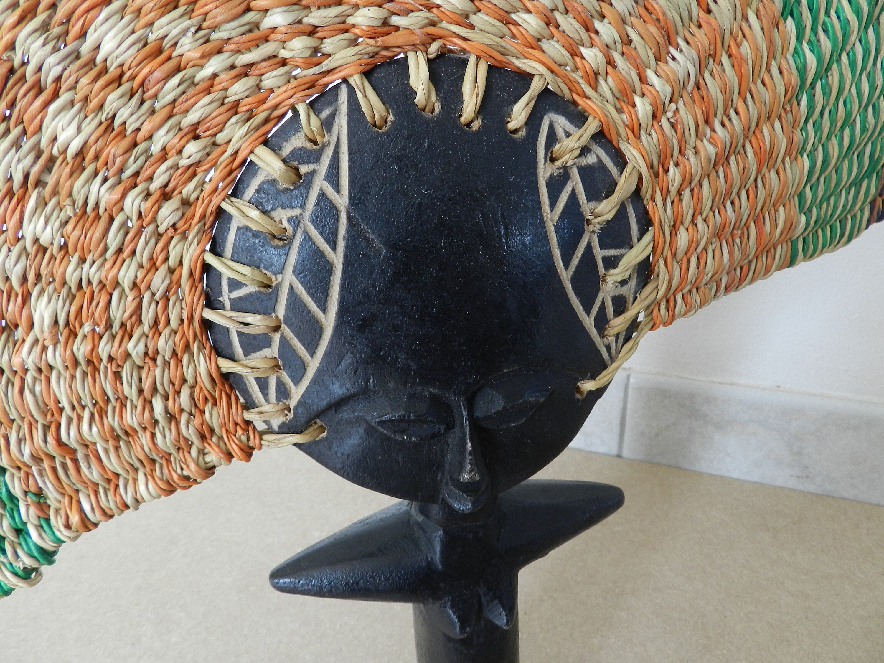 Fan Ashanti Doll in Wood and Ghana Reed, Rein-mother Fertility, Asanti ...