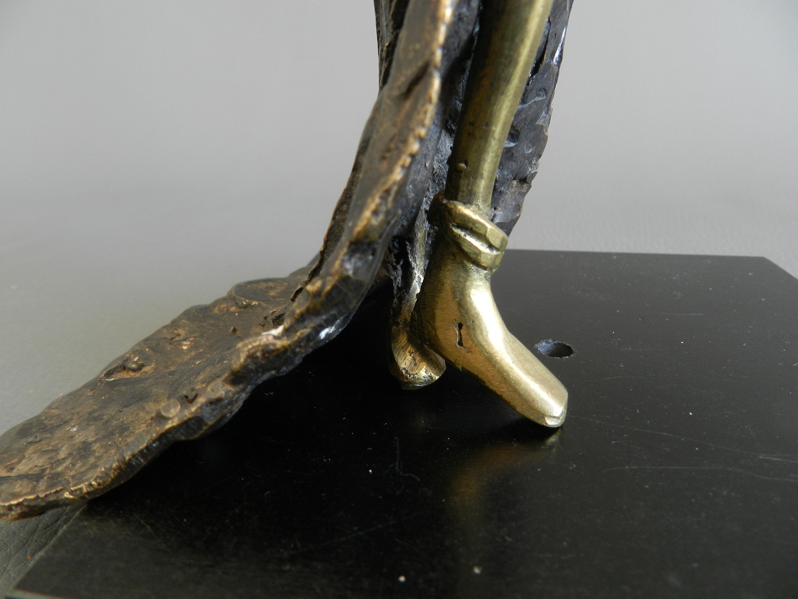 Sculpture Bronze Patina Oxidized Black and Yellow Gold Bucket | Etsy