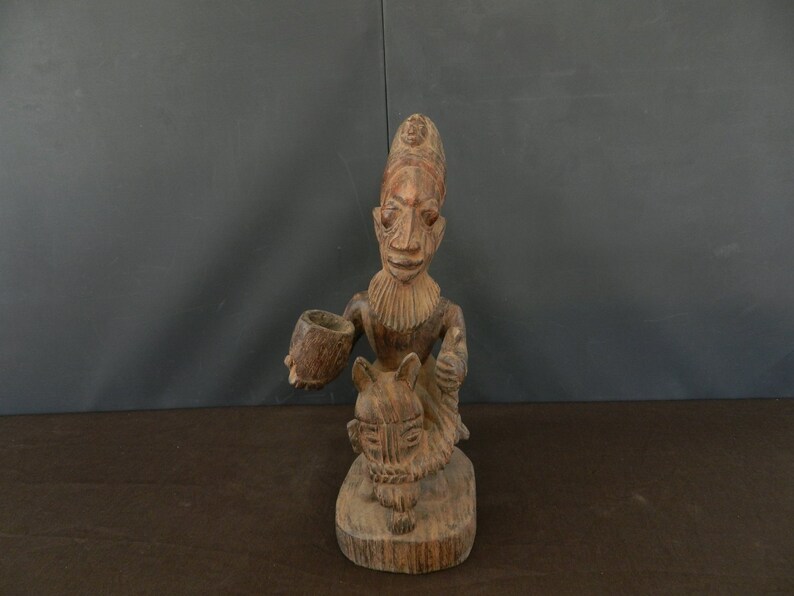 Shango Priest on His Donkey Carrying a Bowl, Offering to the God Shango ...