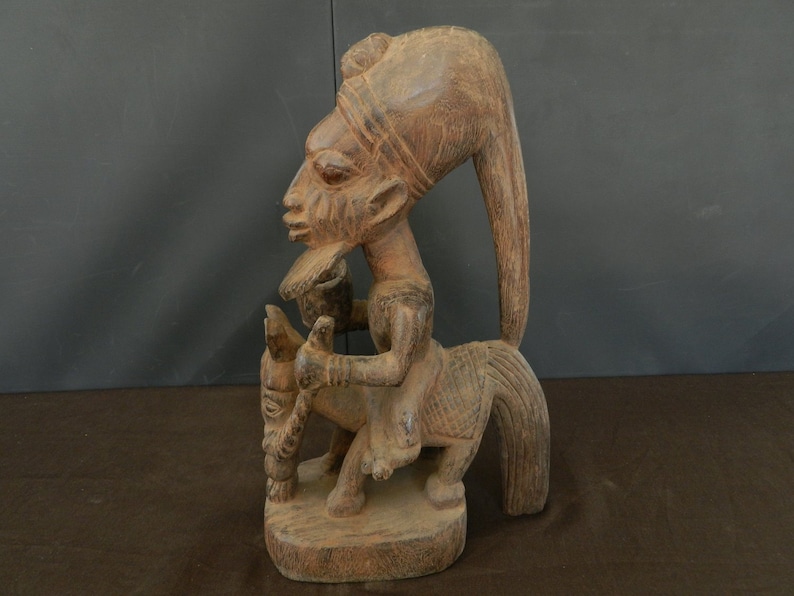 Shango Priest on His Donkey Carrying a Bowl, Offering to the God Shango ...