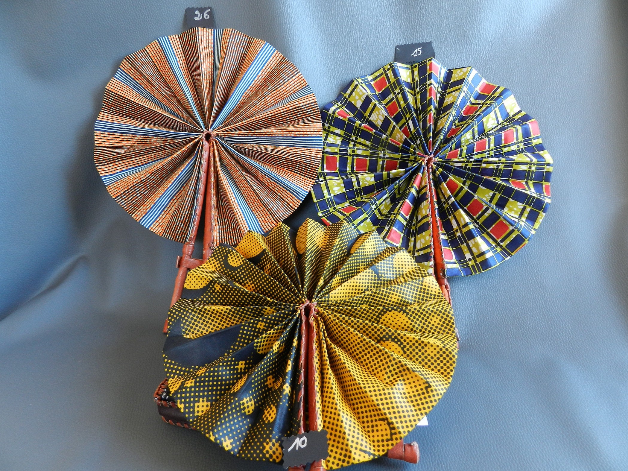 Eventail pliable en tissu wax Africain, Fan ventilateur de main pliant ...