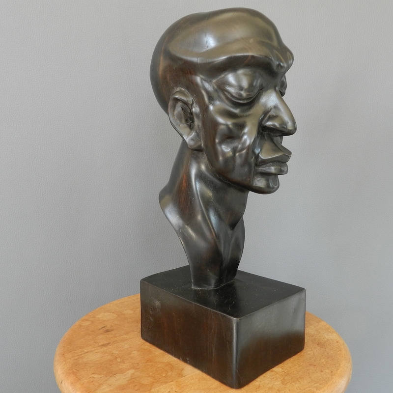 Ebony Head Sculpture - Etsy