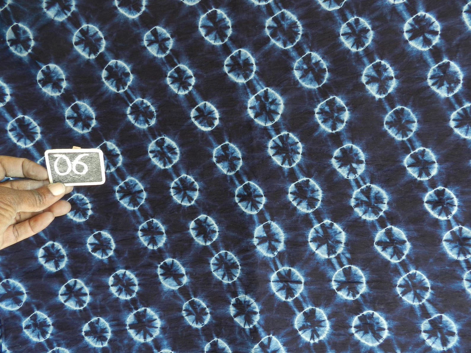 Rare Tie and Dye Fabric Adire Nigeria Indigo Cotton, Blue Coton, Cowrie ...