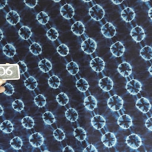 Rare Tie and Dye Fabric Adire Nigeria Indigo Cotton, Blue Coton, Cowrie ...