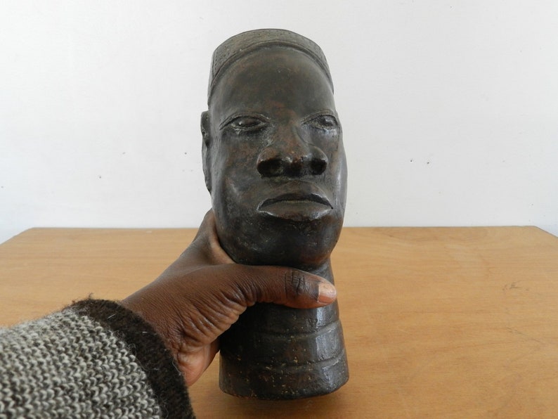 Terracotta Nigeria Yoruba Oni of Ifè Divine King Portrait | Etsy