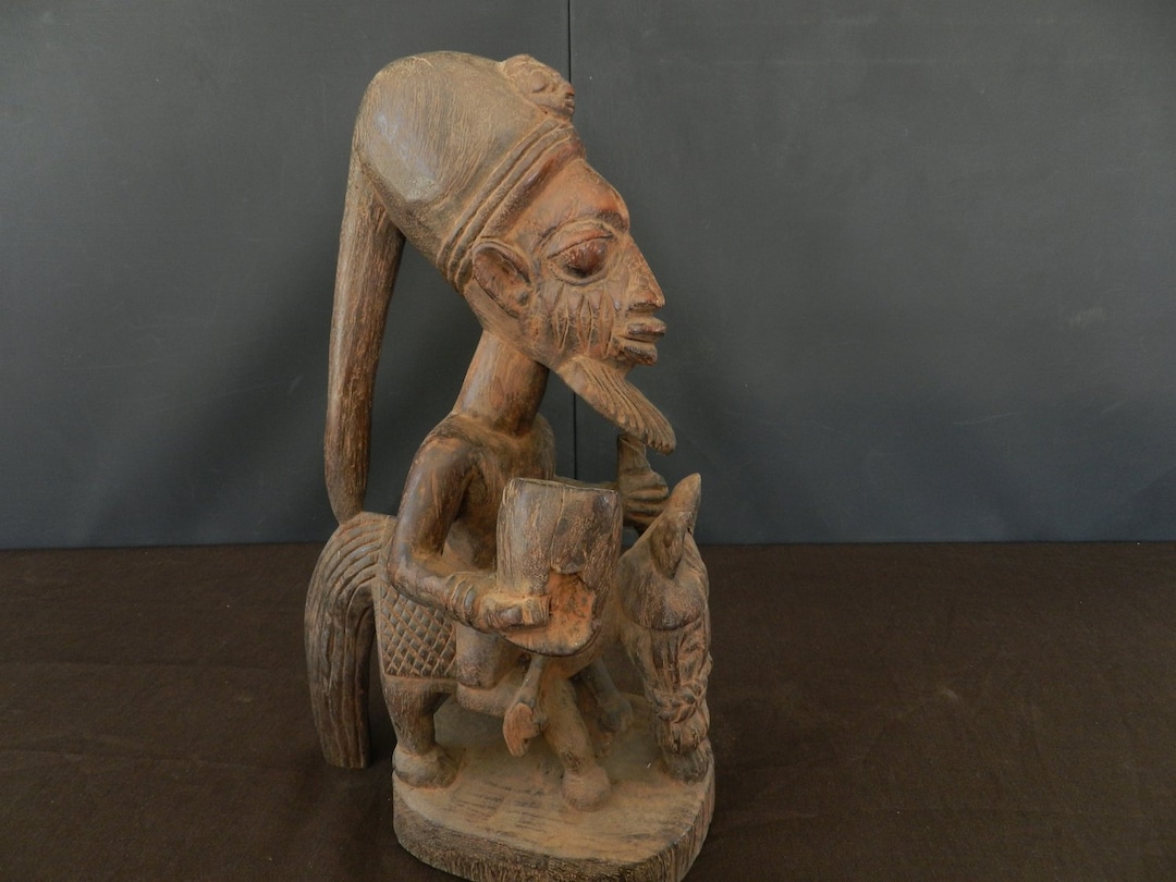 Shango Priest on His Donkey Carrying a Bowl, Offering to the God Shango ...