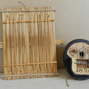 Zither African Musical Instrument Thumb Piano, Calabash Piano, Kalimba ...