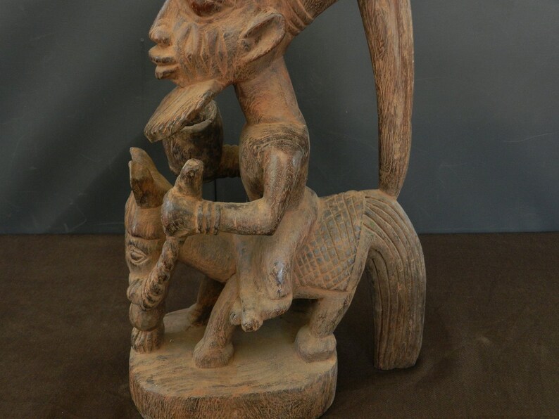 Shango Priest on His Donkey Carrying a Bowl, Offering to the God Shango ...