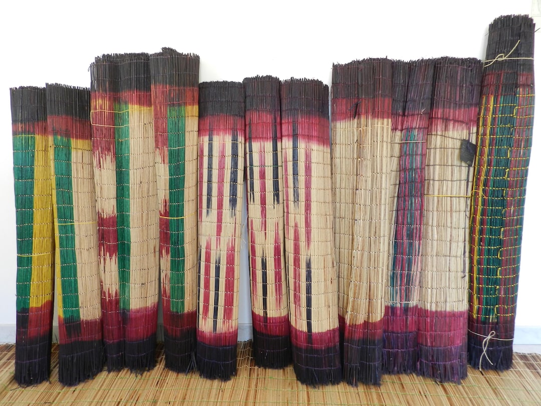African Mat Natural Raffia Rush Floor Mat, Plant Art of Hospitality ...