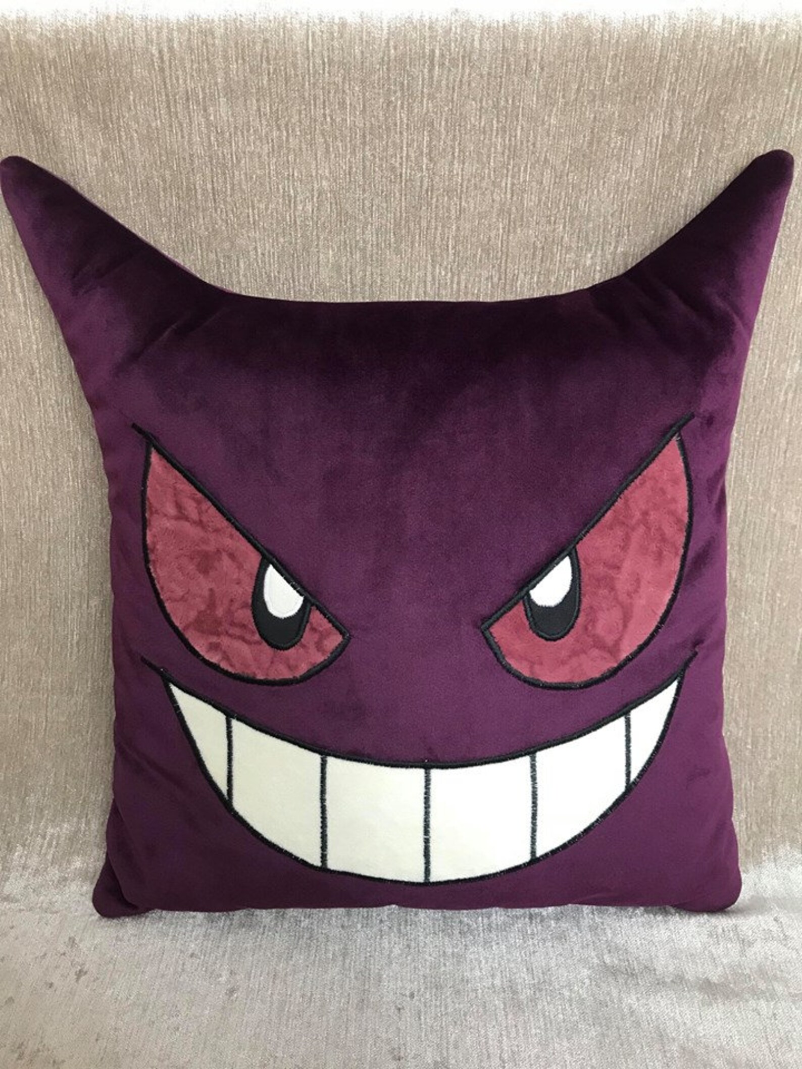 Gengar inspired funny cushion pillow | Etsy