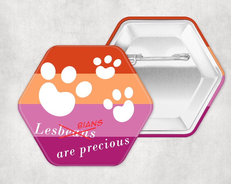 Trans Lesbian and Non-binary Buttons | Etsy