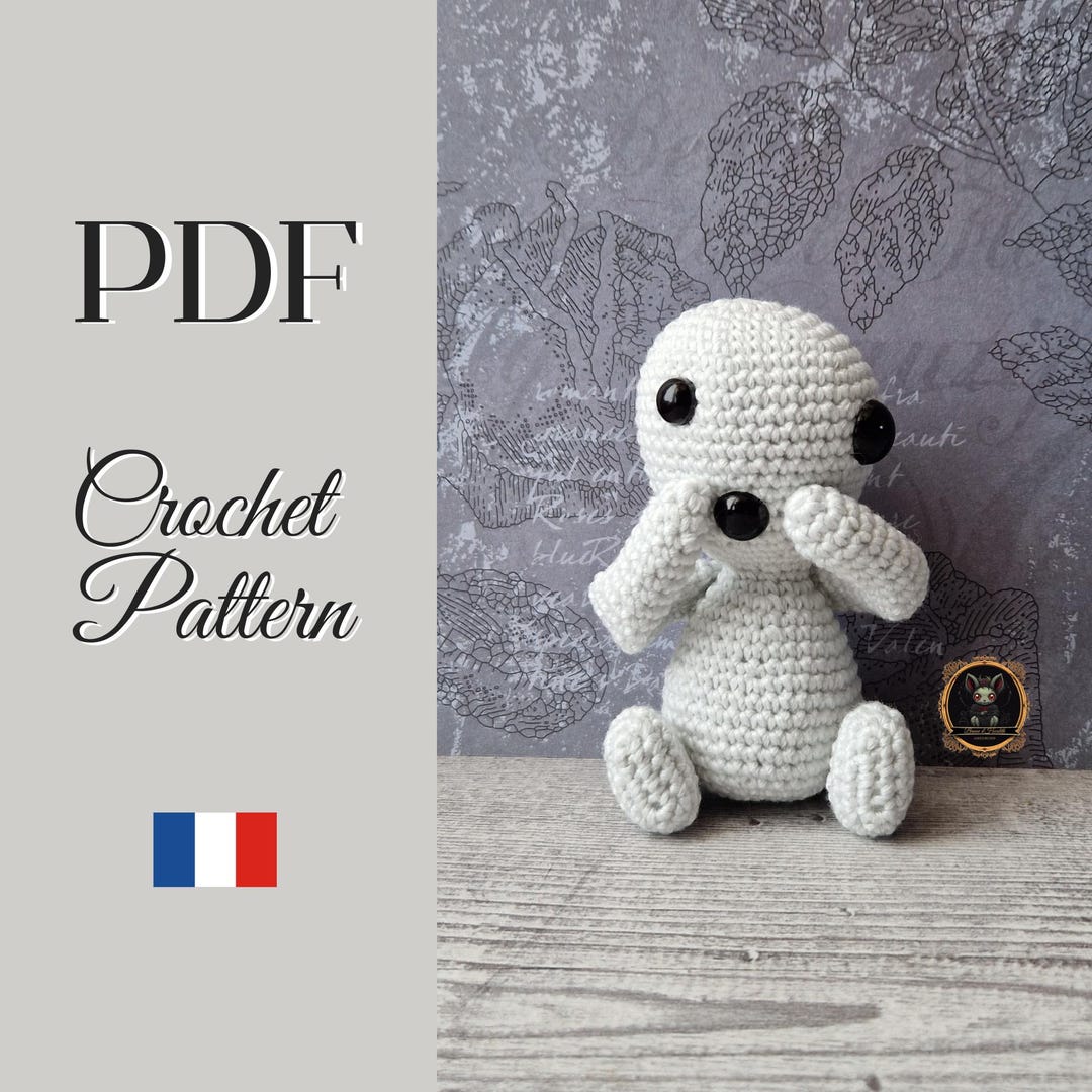 Amigurumi Kodama Crochet Pattern PDF – Forest Spirit Doll, Japanese ...