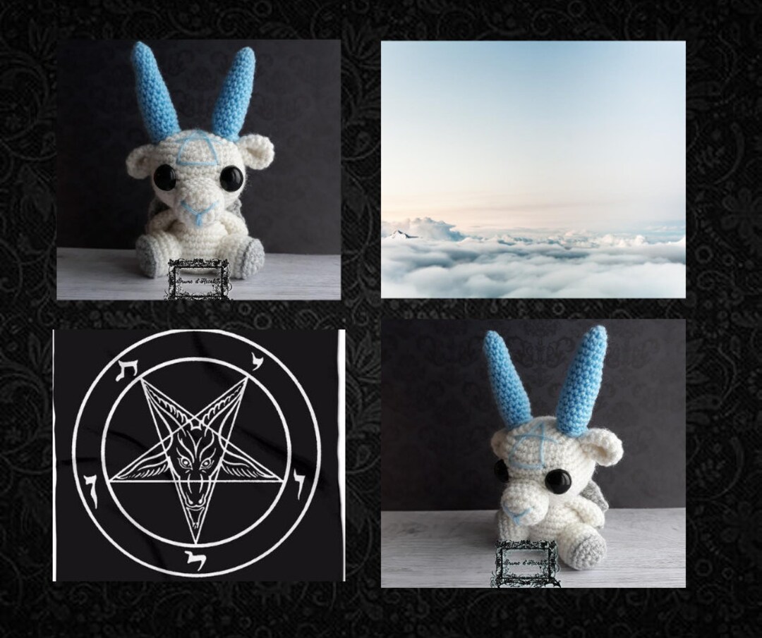 Air Element Baphomet Amigurumi – Handmade Mystical Plush – Occult ...