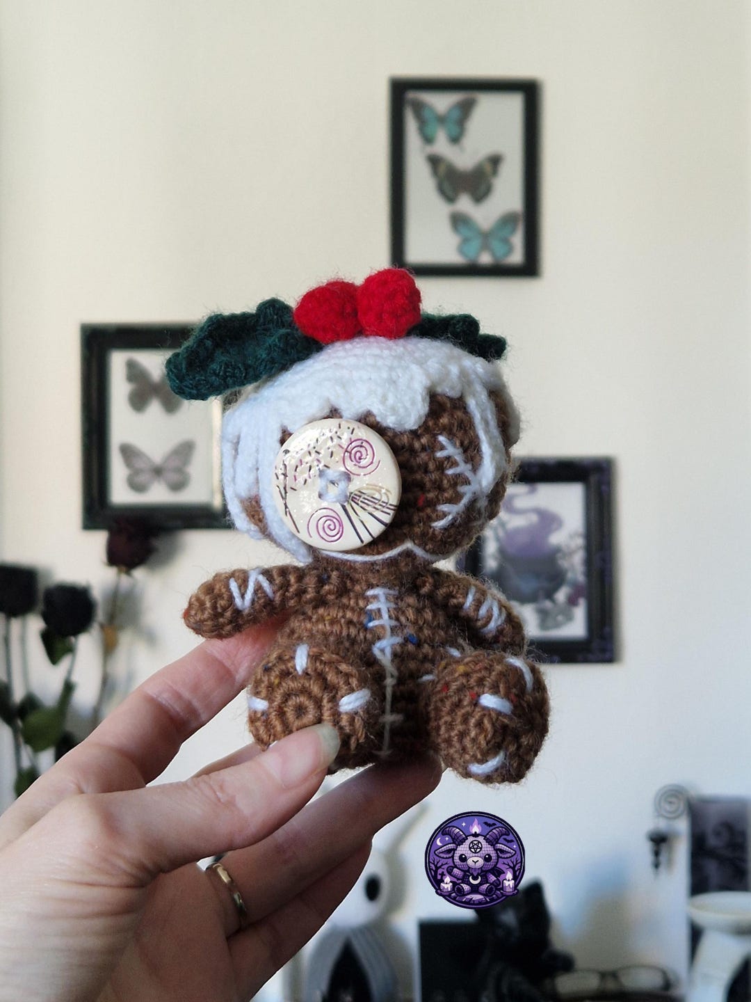 Gingerbread Voodoo Doll – Handmade Amigurumi Plush – Cute Creepy ...