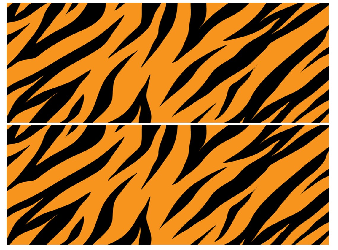 Tiger Print Cake Band Ribbon Side Stripes Edible Icing or Wafer - Etsy