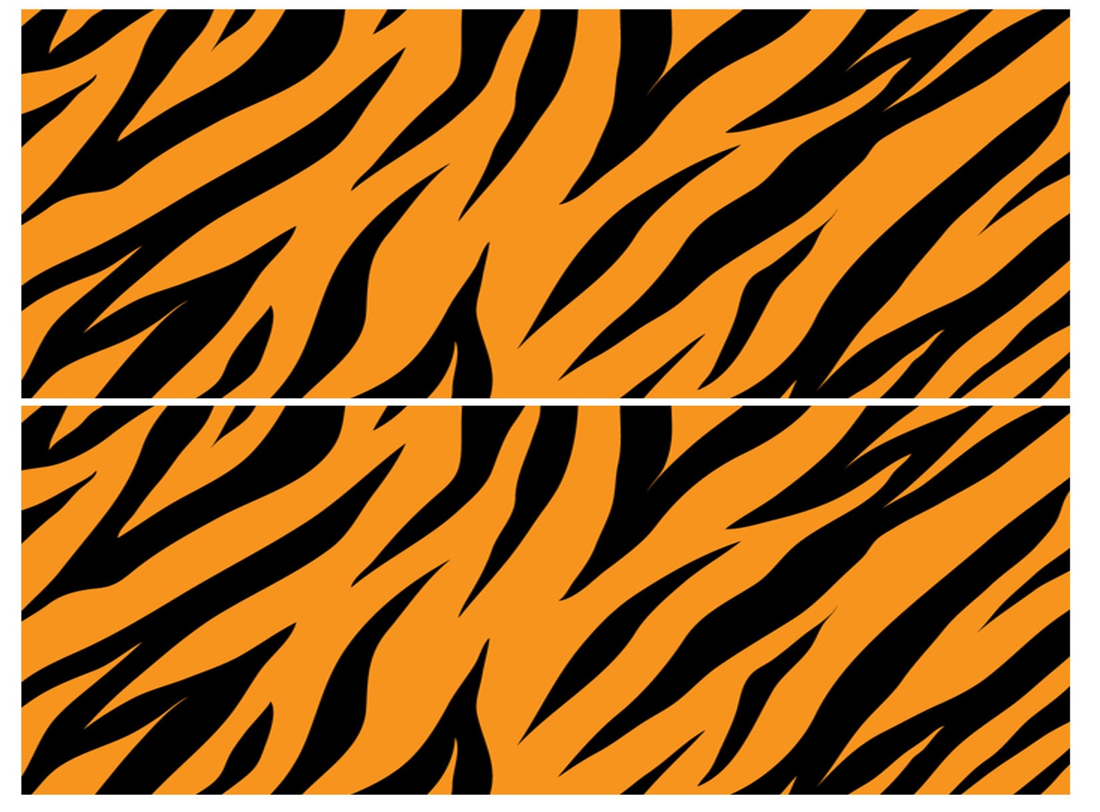 Tiger Print Cake Band Ribbon Side Stripes Edible Icing or - Etsy