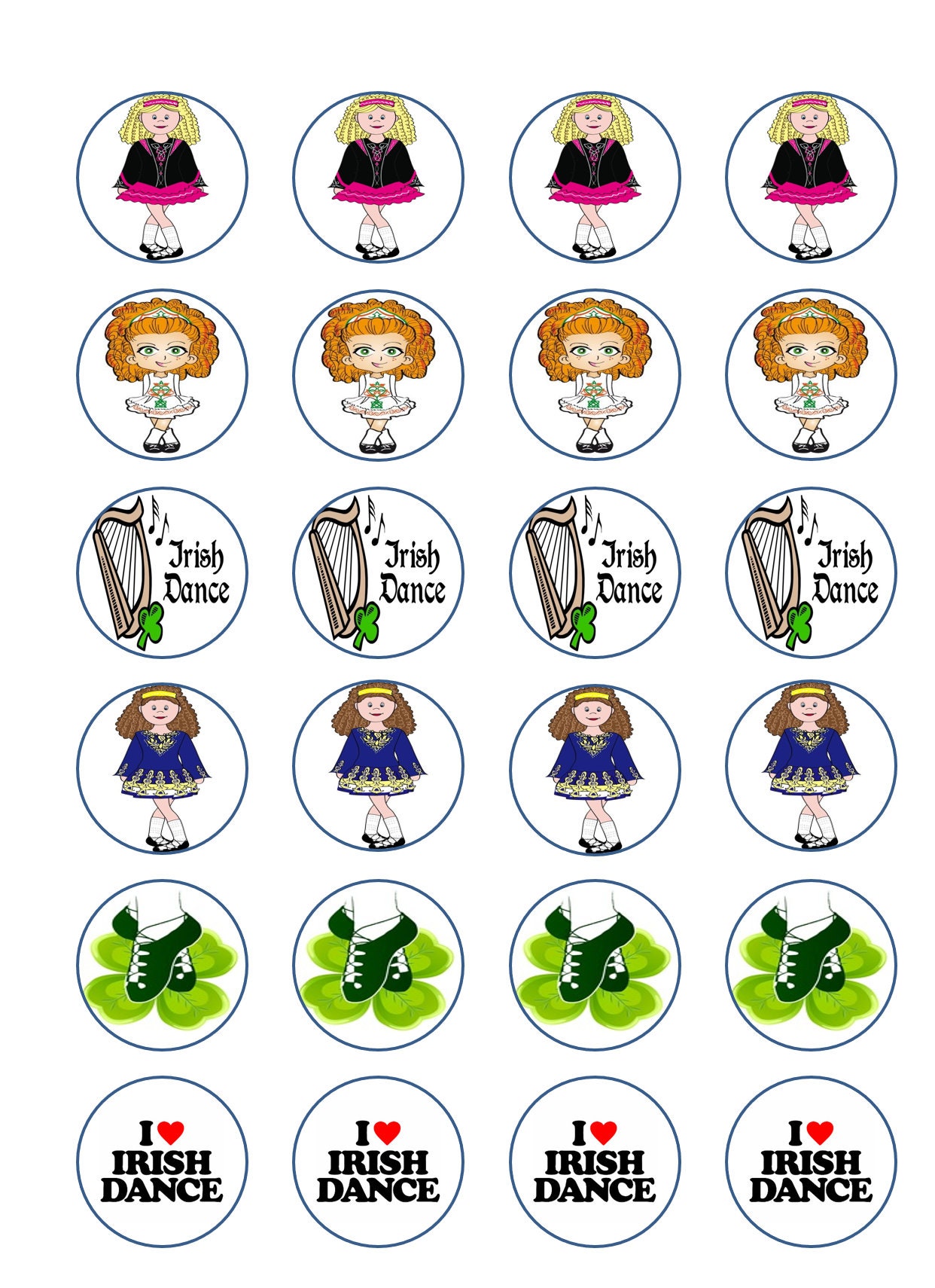 Irish Dance Cake Topper