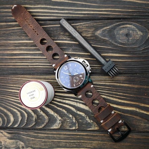 Rally Leather Watch Strap, Minimalist Watch Straps,18mm ,19mm, 20mm ...
