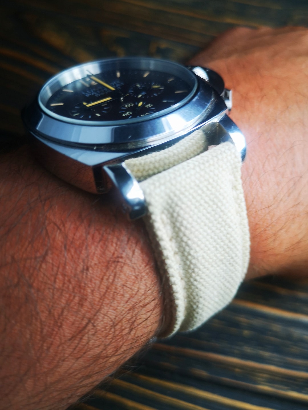 Canvas Watch Strap for Panerai Double Rolled Padded Washed - Etsy