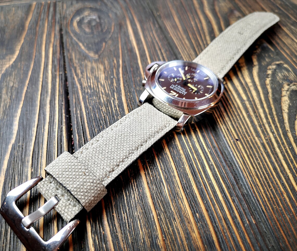 Canvas Watch Strap for Panerai Beige Colorbracelet Watch - Etsy