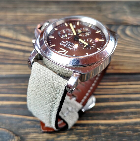 Canvas Watch Strap for Panerai Beige Colorbracelet Watch | Etsy
