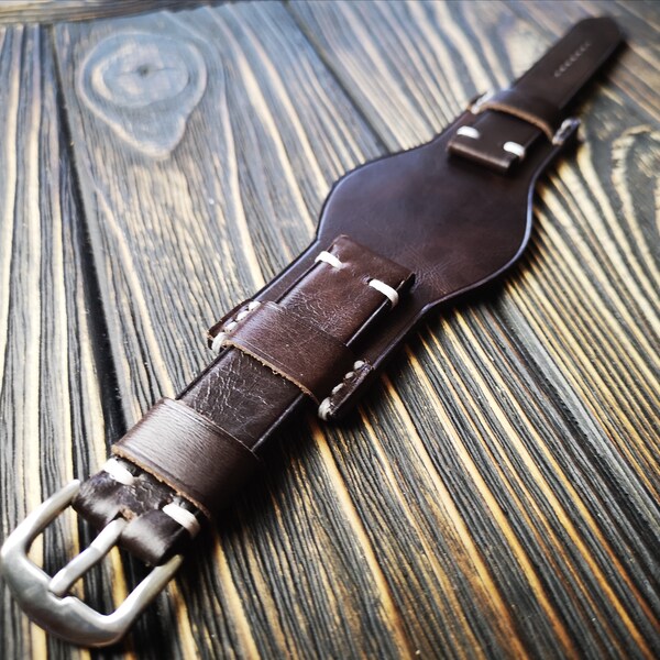 Leather Watch Cuff - Etsy