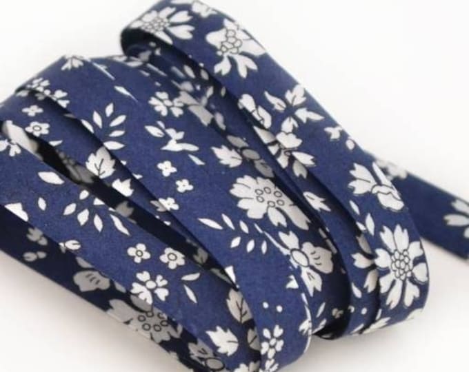 Liberty Capel Navy Blue Bias Binding by the Meter - Etsy